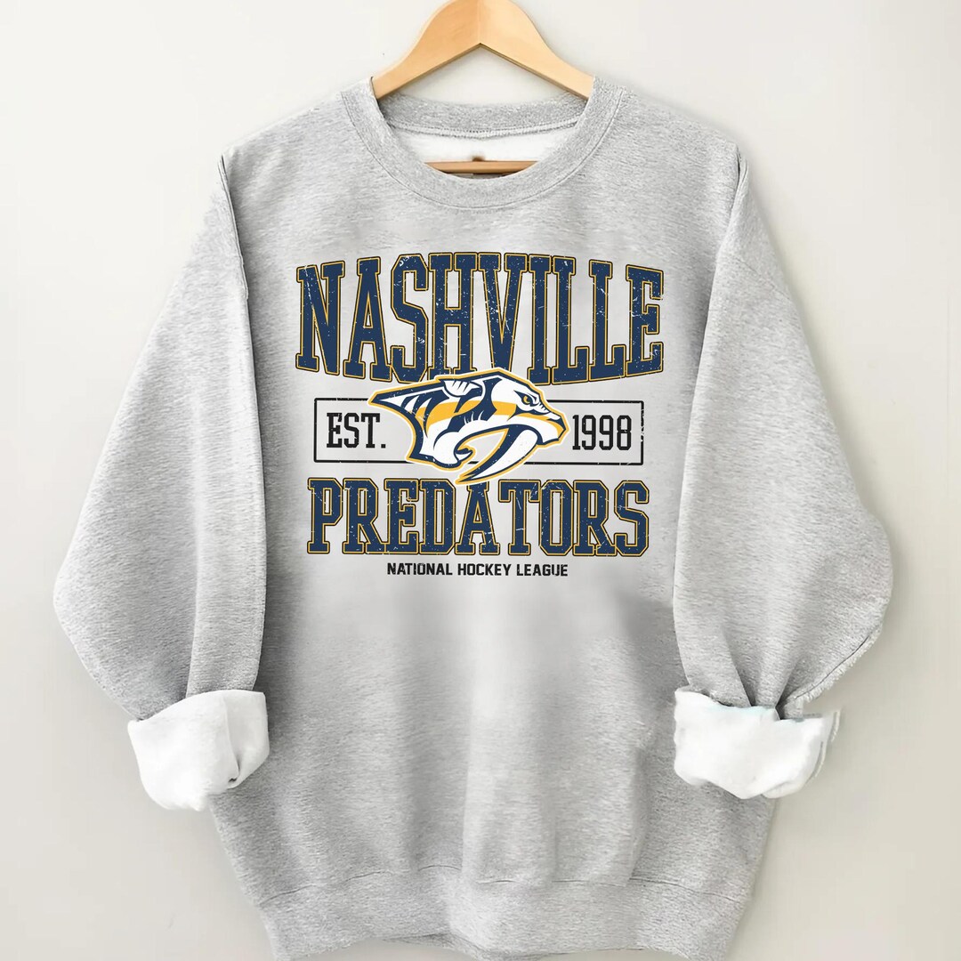 Nashville Predator, Vintage Nashville Predator Sweatshirt \ Shirt ...