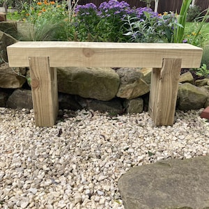 Rustic Garden Bench - Etsy