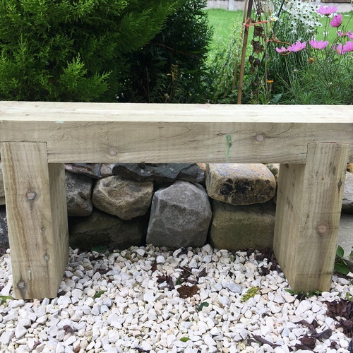 Rustic Wooden Display Bench - Etsy