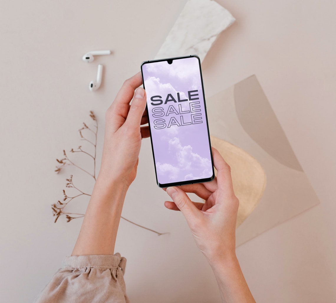 Pastel Clouds Sky Digital Paper Pack Backgrounds Printable | Etsy