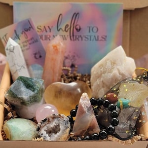 Crystal Mystery Box, Healing Crystal Kit, Crystal Surprise Gift Box ...
