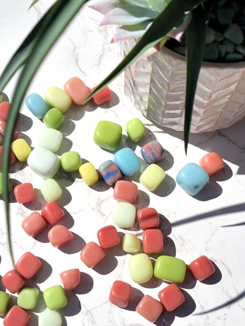 Glow in the Dark Cubes Lime Green Luminous Cubes Crystals - Etsy