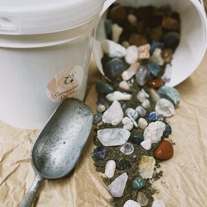 12 Pound Crystal Gemstone Dig Kit, DIY Mining Bucket, Crystal Mystery ...