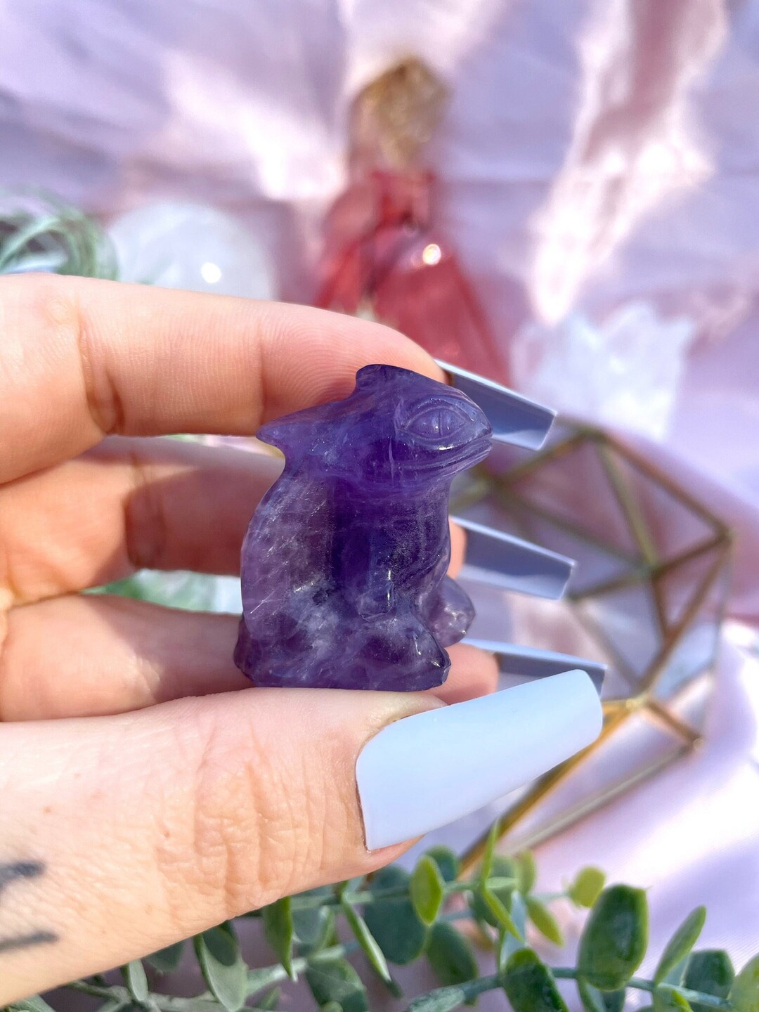 Toothless Crystal Carving, Crystal Toothless Cosplay, Pastel Goth Gift ...