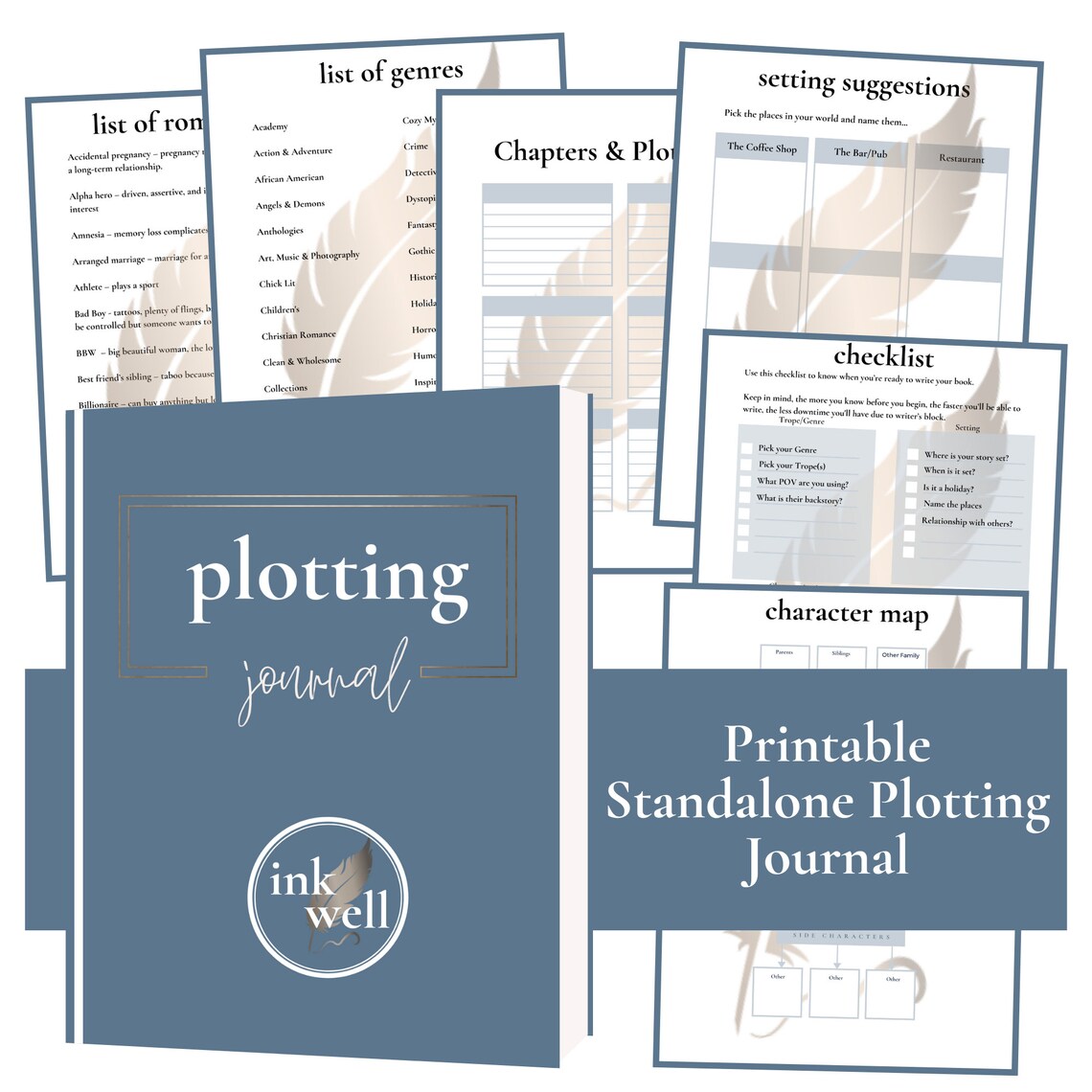 Printable Plotting Journal for Authors Ready to Write. - Etsy