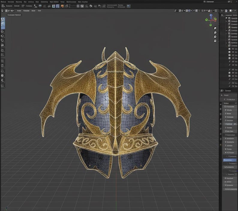 Dragon Deity Knight Helmet 3D Model – Fantasy Paladin Armor STL File ...