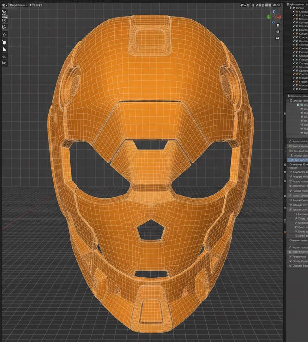 Cyber Raider Helmet 3D Model – Techwear Mecha Helmet STL File for ...