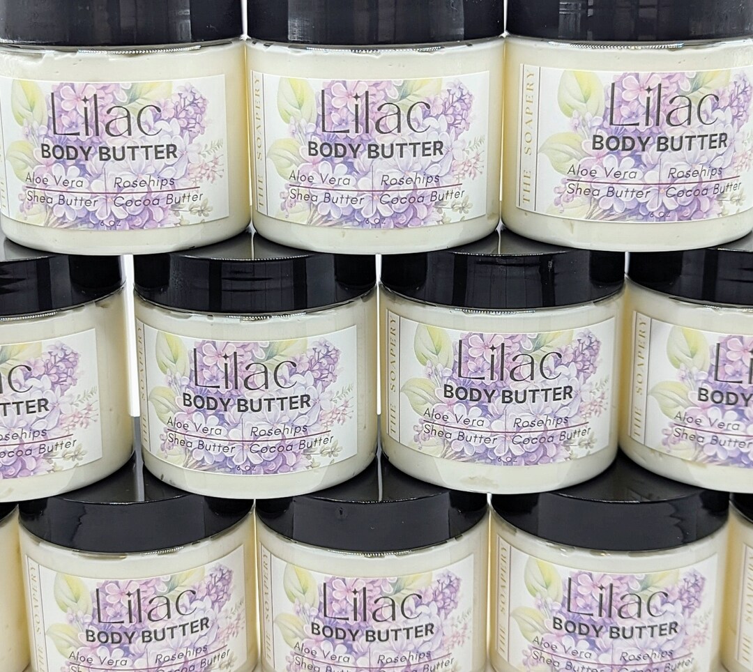 Lilac Body Butter, Skin Care, All-natural, Healing, Skin Repair ...