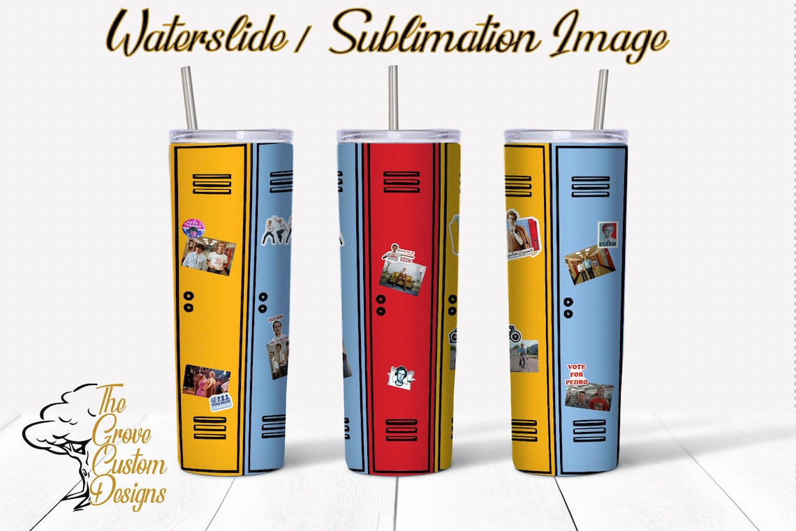 Napoleon Dynamite Water Slide, Template for Sublimation, 20 Oz Skinny ...
