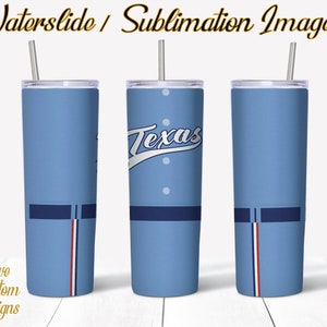 Texas Rangers **BUNDLE** , Water Slide, Template for Sublimation, 20 Oz ...