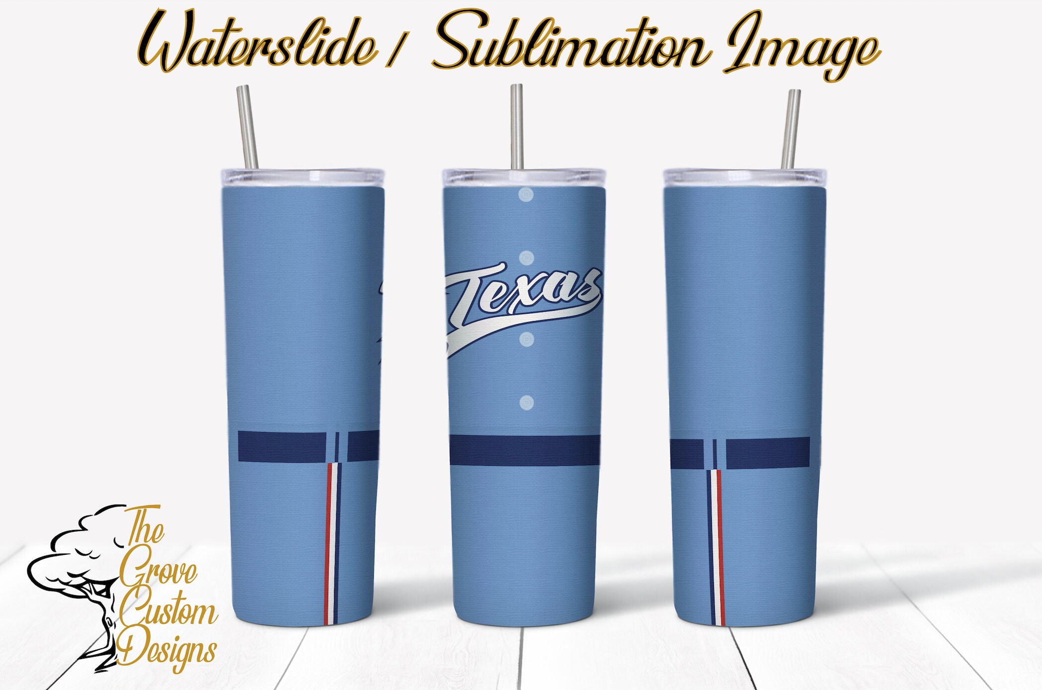 Texas Rangers **BUNDLE** , Water Slide, Template for Sublimation, 20 Oz ...