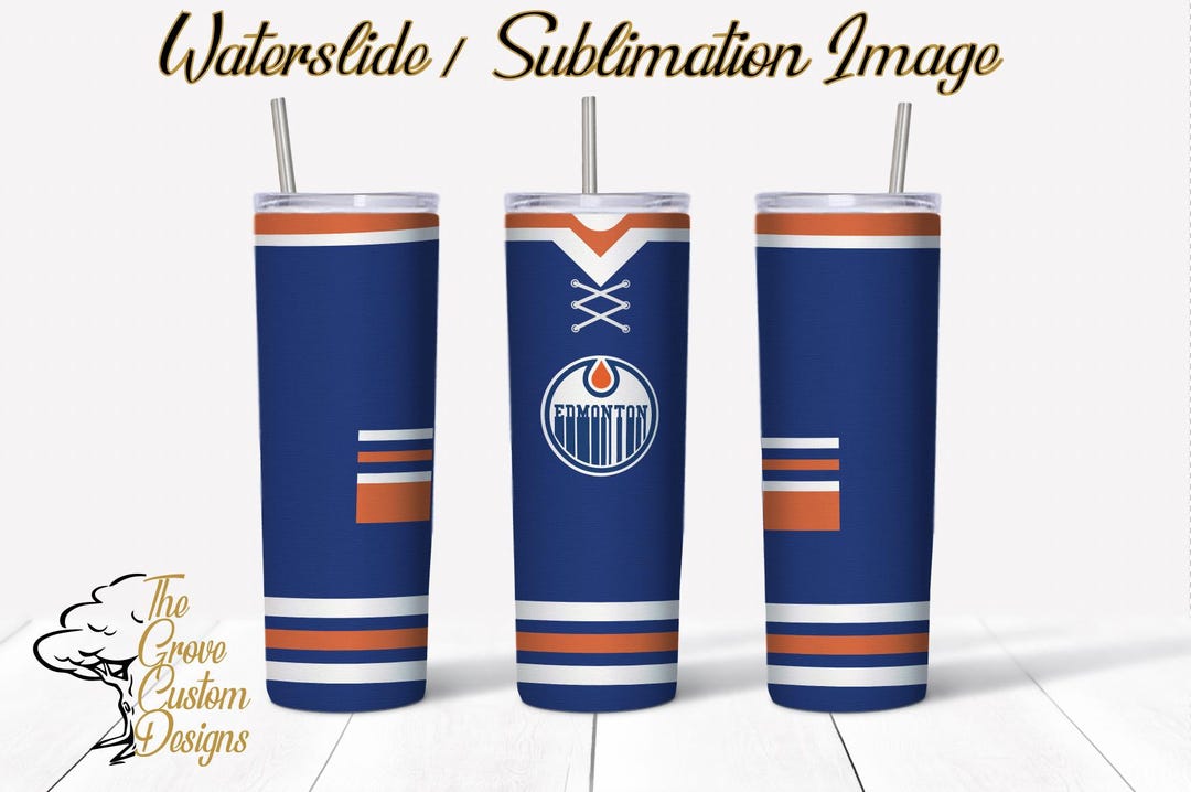 Edmonton Oilers *BUNDLE*, Water Slide, Template for Sublimation, 20 Oz ...