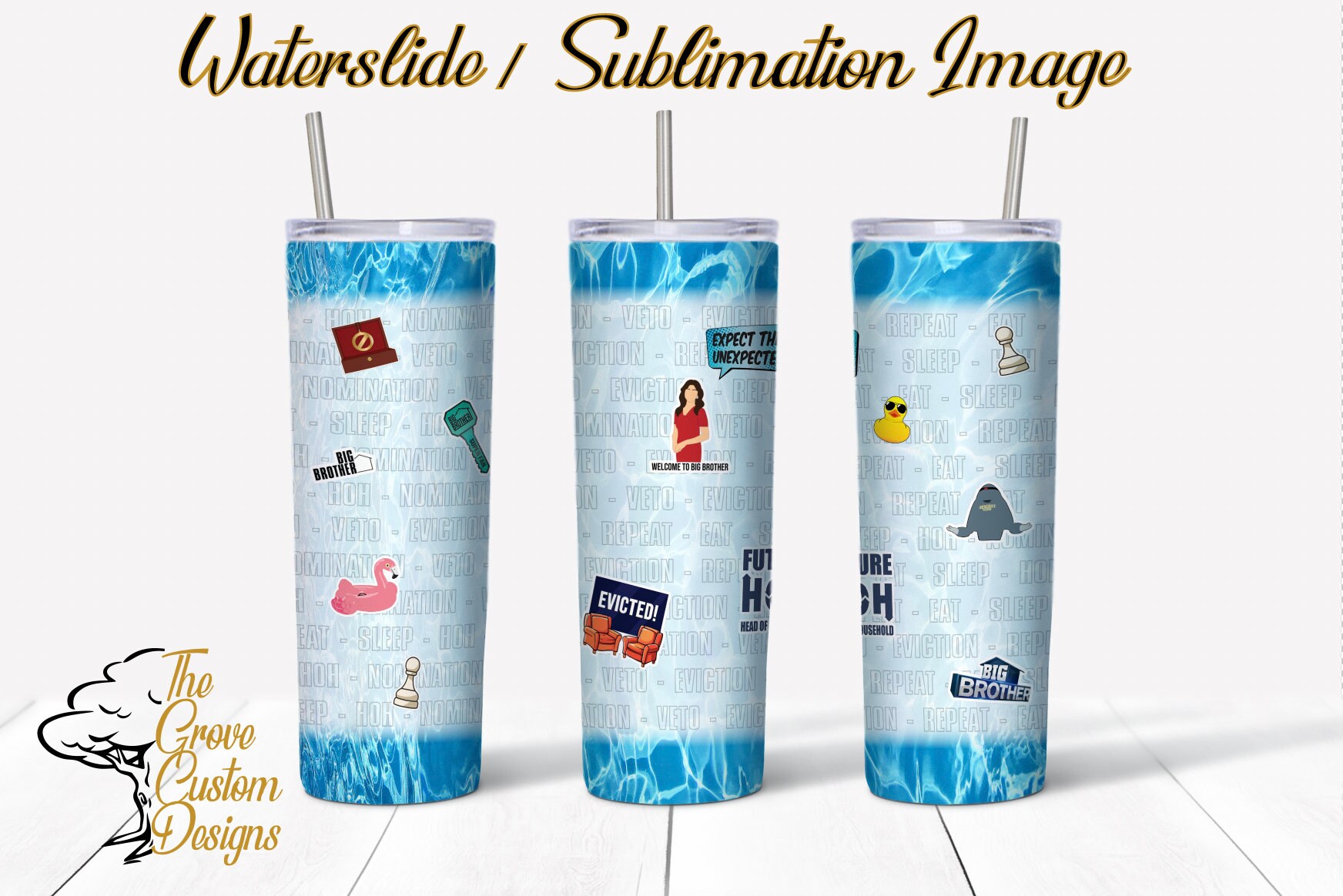 Big Brother, Template for Sublimation, 20 Oz Skinny Tumbler Design - Etsy