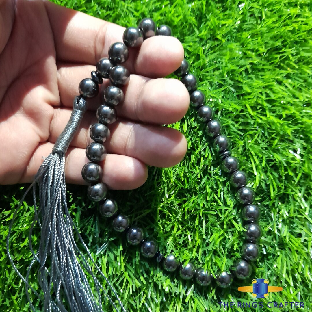 Natural Sang E Hadeed Healing Gemstone 33 Islamic Prayer Beads - Etsy