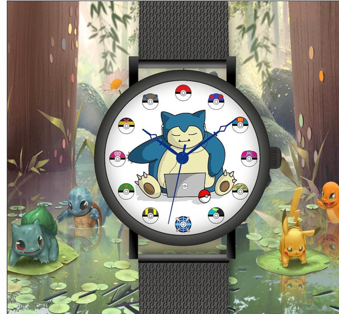 Arktos Pokemon Relaxo Wristwatch Ø40mm Wristwatch Made in Germany ...