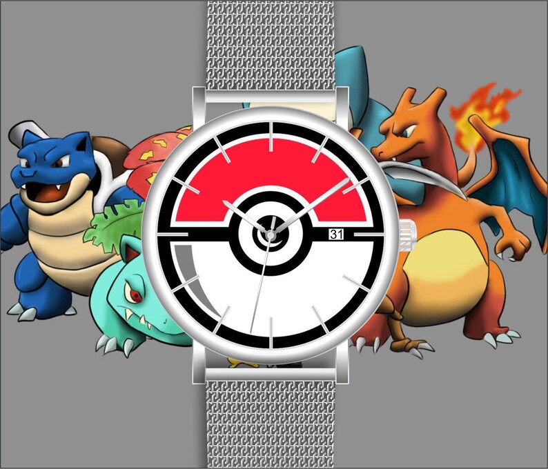 Pokemon Pokeball Watch Ø40mm Wristwatch Made in Germany Wristwatch Men ...