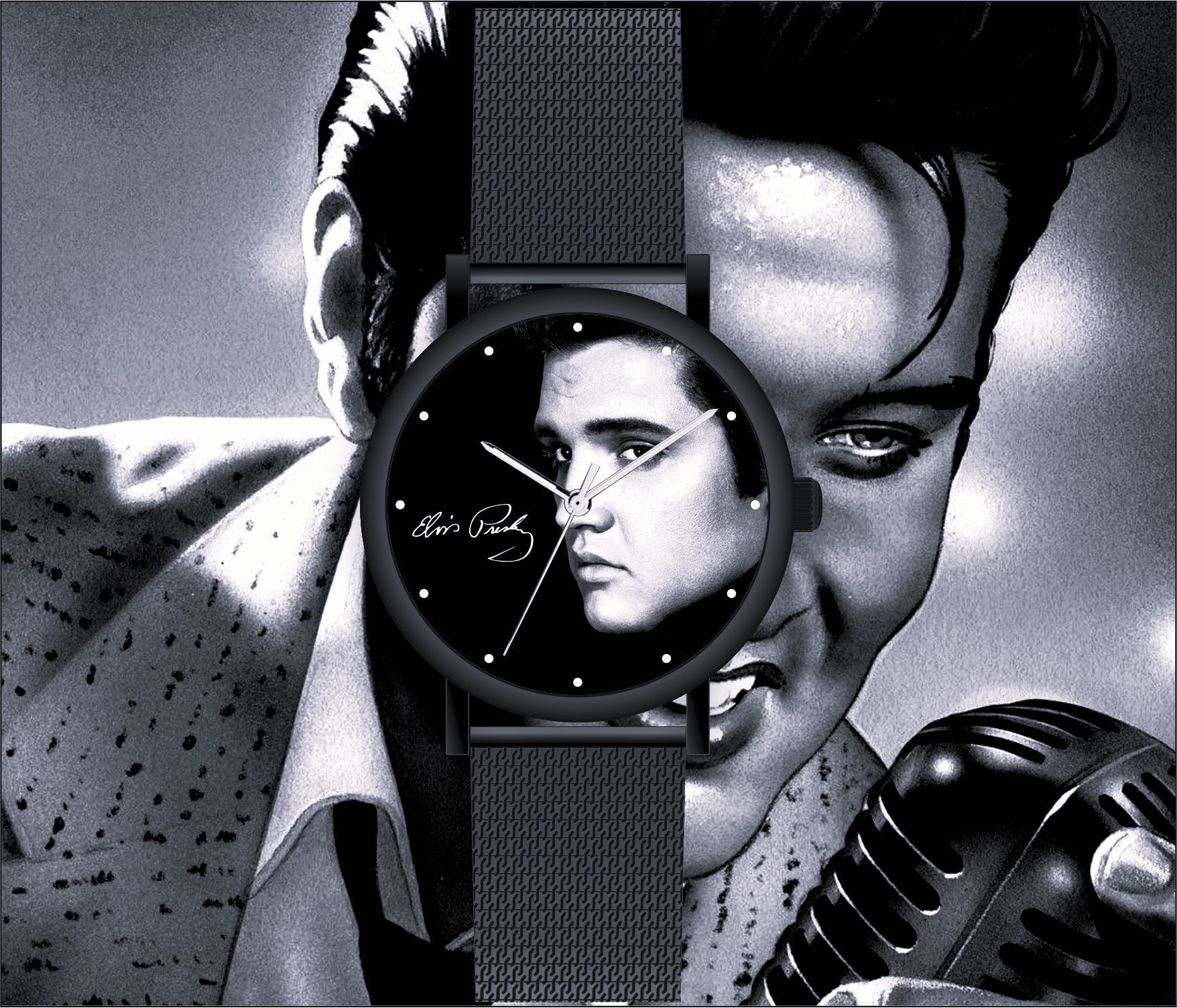 Elvis Presley Classic Men's Watch Ø40mm From Memories Wristwatch With ...