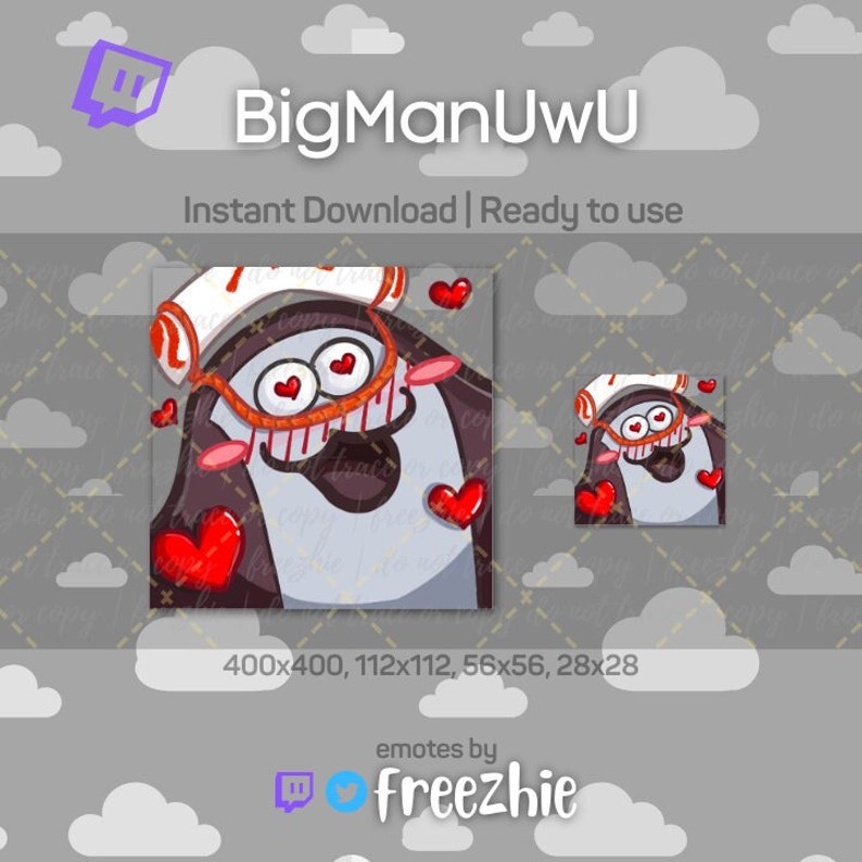 Splatoon 3 Emote Love Emote UWU Emote Twitch Emotes - Etsy