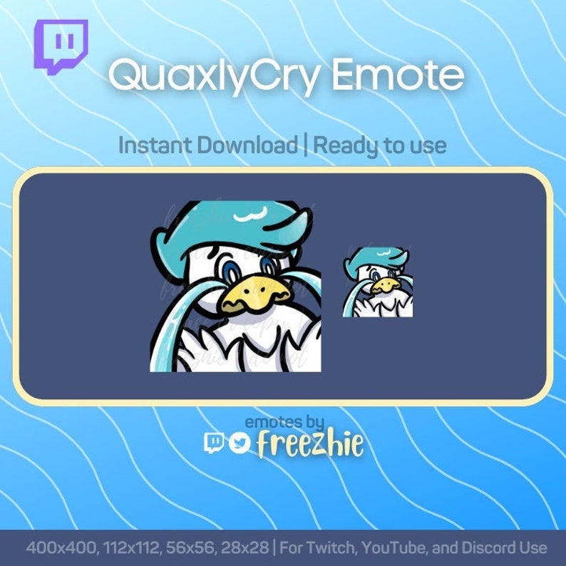 Pokémon Emotes for New GEN Scarlet/violet Starters Quaxly - Etsy