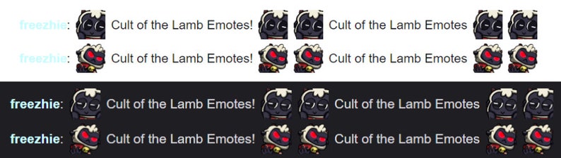 Cult of the Lamb Emote Pack | 2 Twitch Emotes | Discord Emote | Indie ...