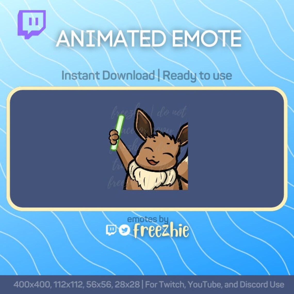 Eevee Animated Twitch Emote | Eevee Emote for Twitch and Discord ...