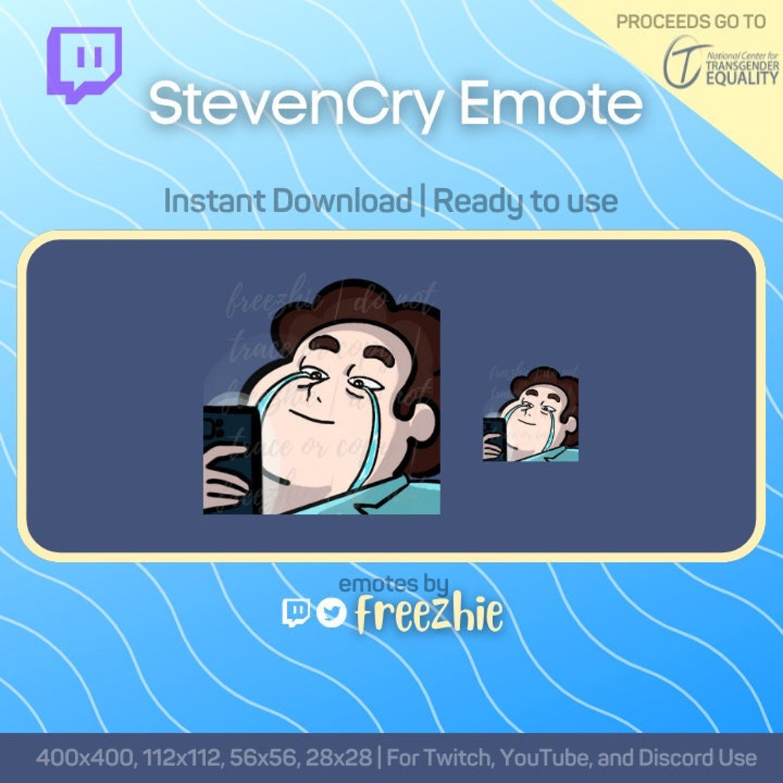 Steven Universe Emote for Twitch | Cry Emote | Steven Cry Emote ...