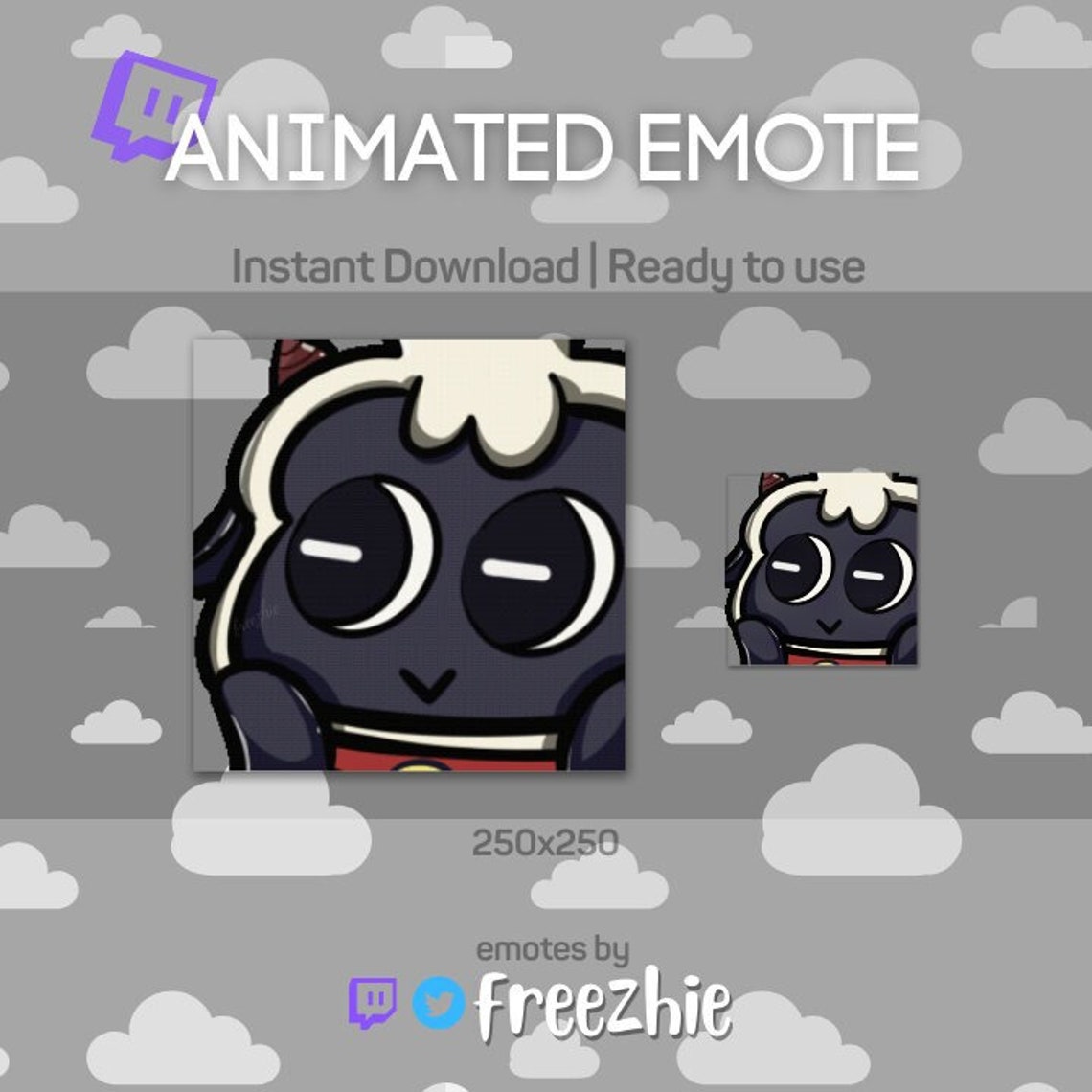 Cult of the Lamb Animated Emote Blink Emote Discord Emote - Etsy