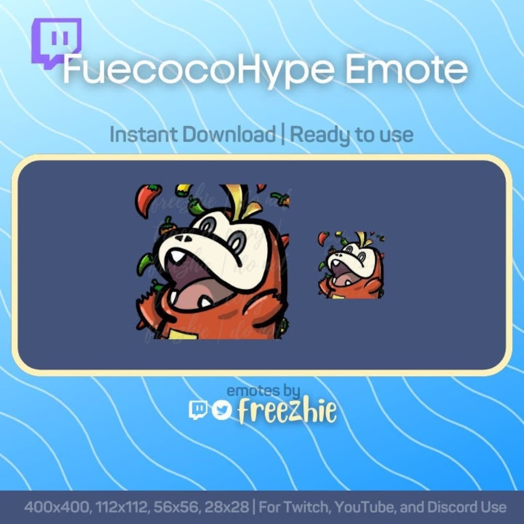 Pokémon Emotes for New GEN Scarlet/violet Starters | Fuecoco Hype ...