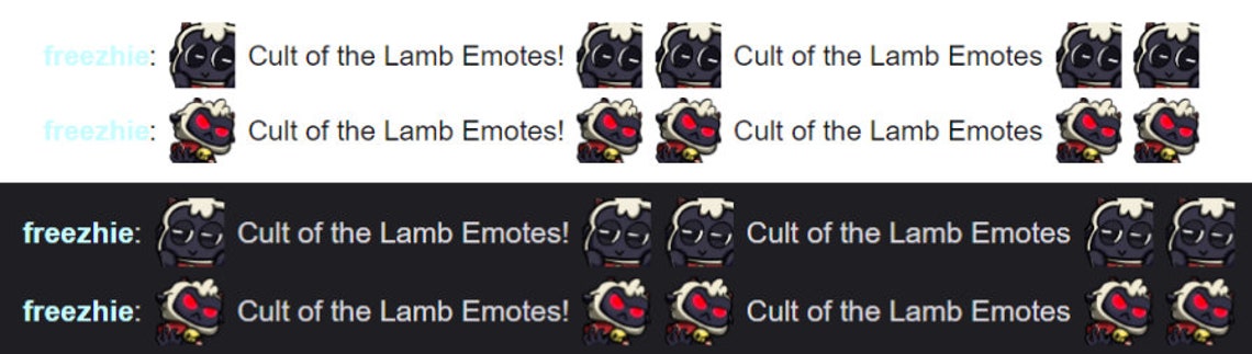 Cult of the Lamb Animated Emote | Blink Emote | Discord Emote | Indie ...