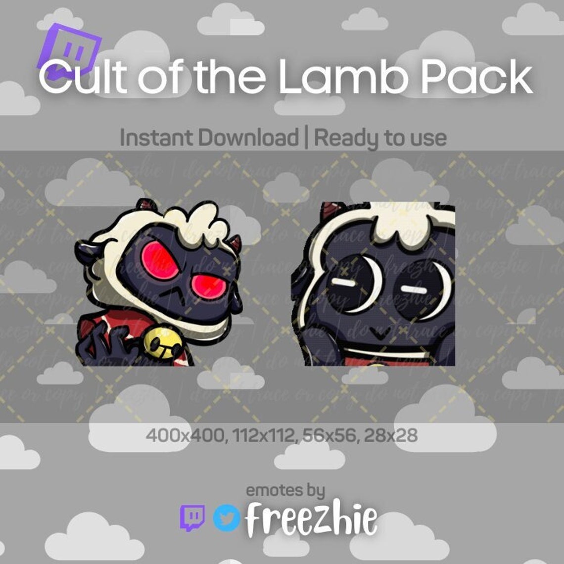Cult of the Lamb Emote Pack 2 Twitch Emotes Discord Emote - Etsy Ireland