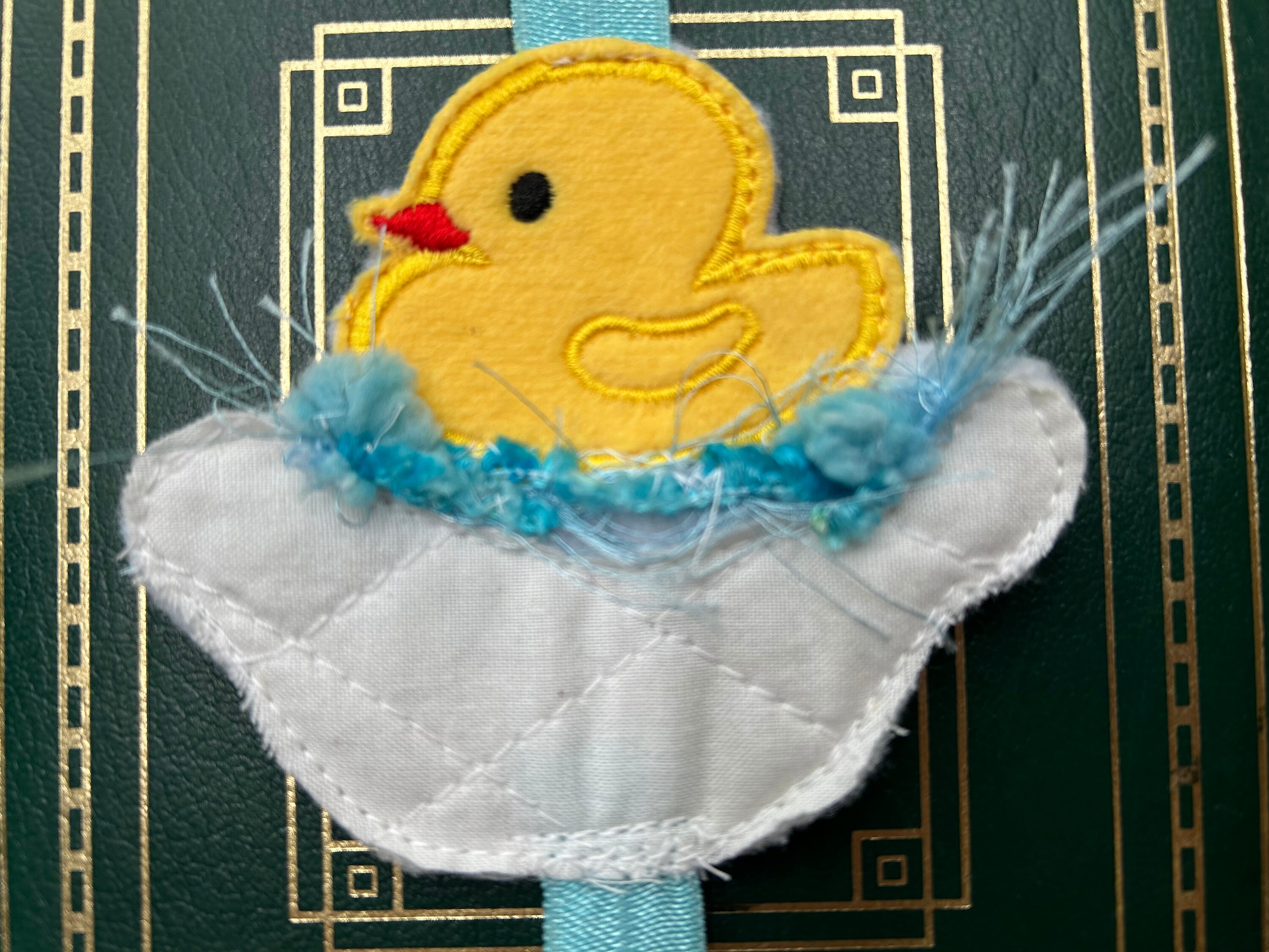 New Duck Bathtub Bookmark, Elastic Stretch Bookband, Yellow Rubber ...