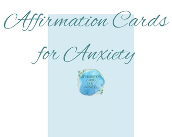 Printable Positive Affirmation Cards for Anxiety, Stress, Depression ...