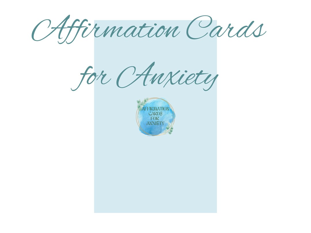 Affirmation Cards for Anxiety, Depression, & Stress Relief - Etsy