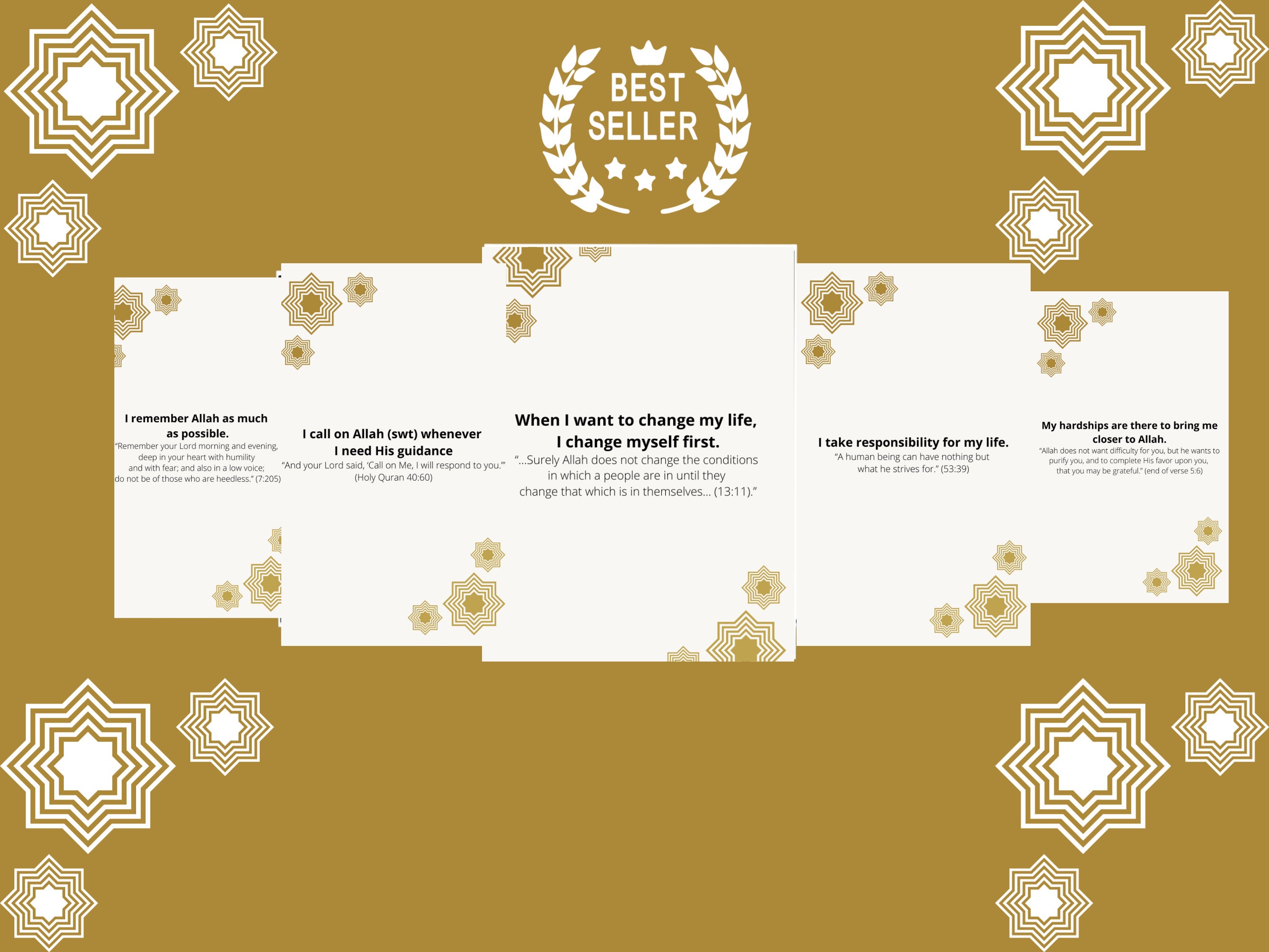 Muslim Affirmation Cards | Islamic Reminders | Islamic Gift | Islamic ...