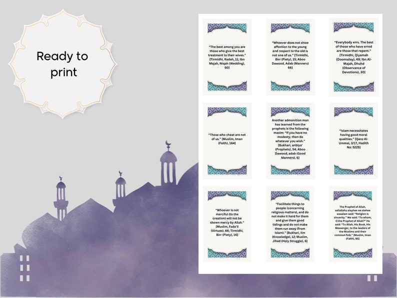 25 Islamic Digital Hadiths| Islamic Reminders | Islamic Gift | Islamic ...
