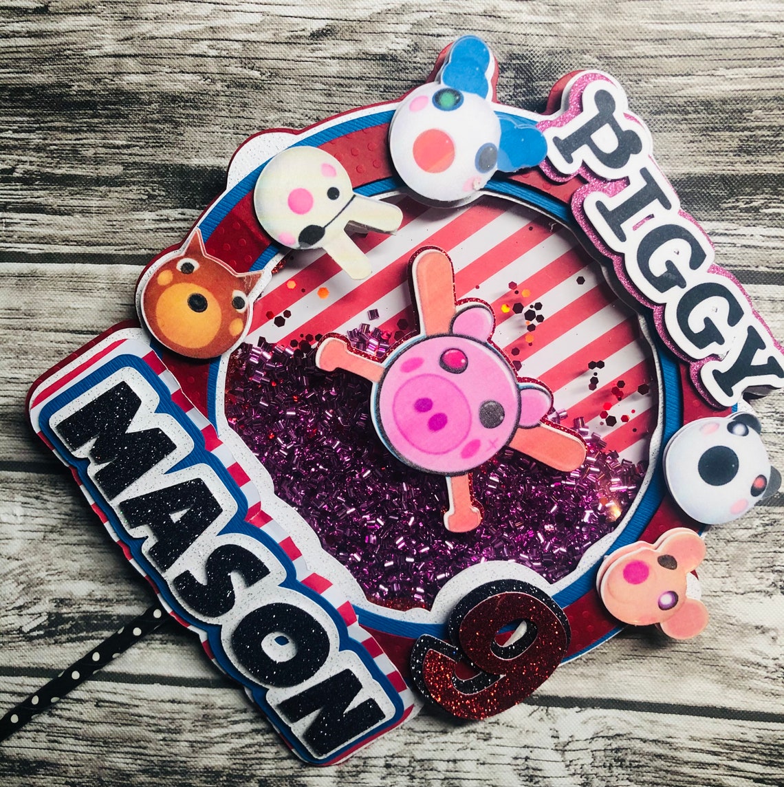 Roblox Cake Topper-piggy//shaker Light up Cake Decoration - Etsy