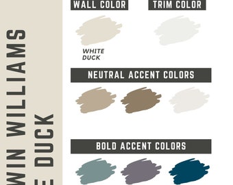 White Duck by Sherwin Williams Whole Home Color Palette - Interior ...