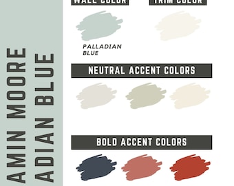 Palladian Blue by Benjamin Moore Interior Paint Color Palette, Interior ...