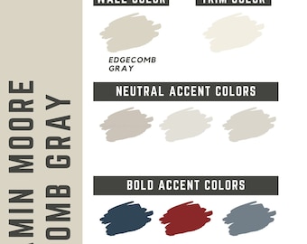 Edgecomb Gray by Benjamin Moore Whole Home Paint Palette - Interior ...