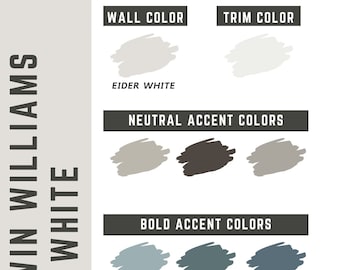Eider White by Sherwin Williams Whole Home Color Palette - Interior ...