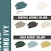 Vining Ivy Glidden Whole Home Color Palette - Interior Paint Palette - Etsy