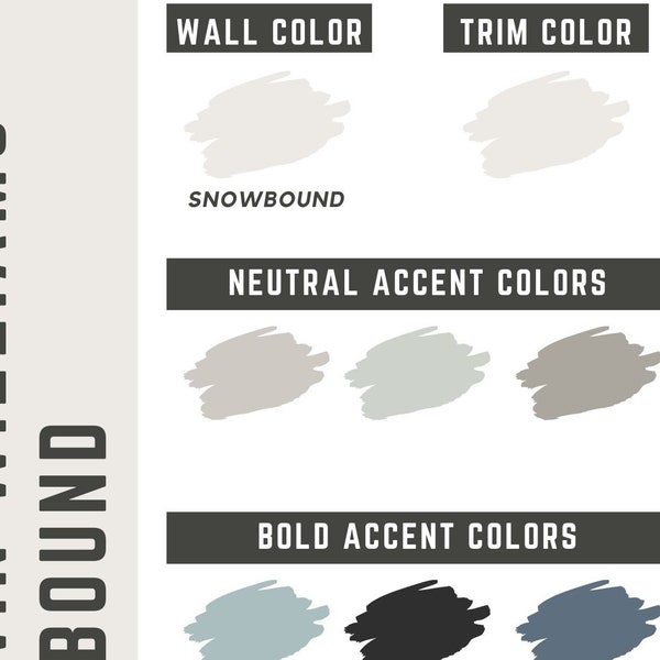 Behr Blank Canvas Whole Home Color Palette Interior Paint Palette - Etsy