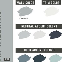 Amazing Gray Sherwin Williams Whole Home Color Palette Interior Paint ...