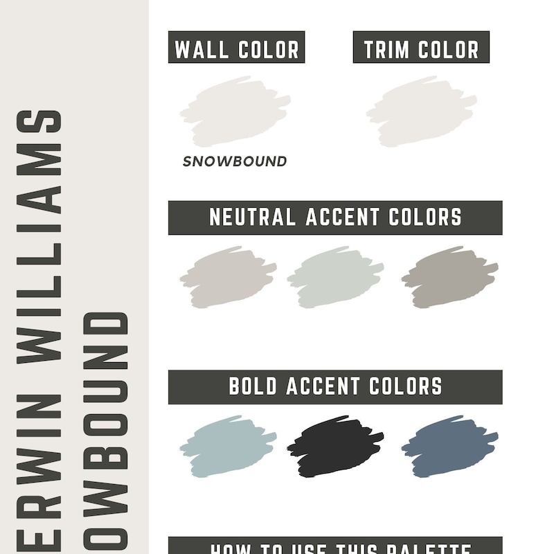 Snowbound Color Palette - Etsy