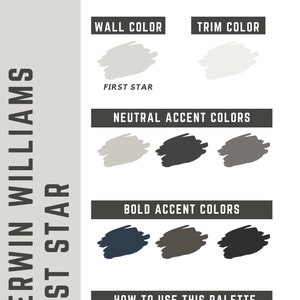 First Star Sherwin Williams Whole Home Color Palette - Interior Paint ...