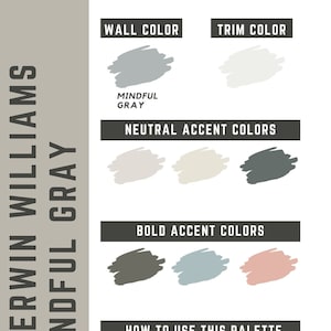Mindful Gray Sherwin Williams - Etsy