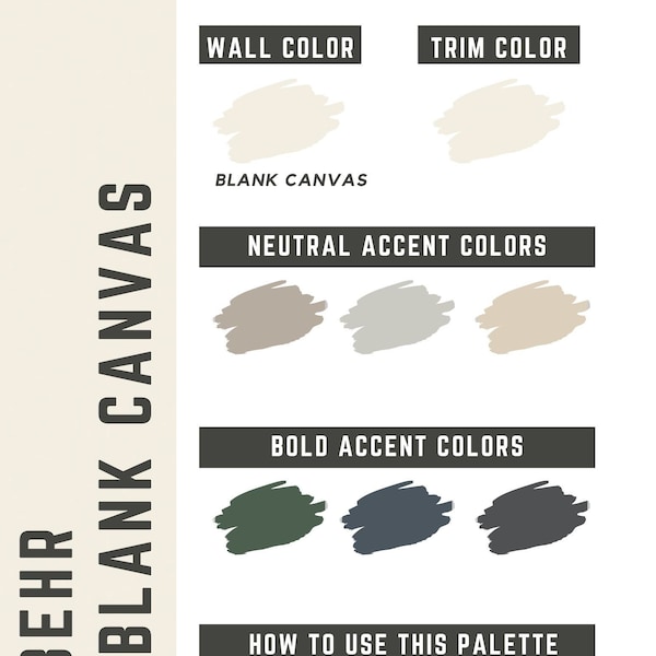 Behr Paint Palette - Etsy