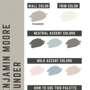 Thunder Benjamin Moore Whole Home Color Palette - Interior Paint ...