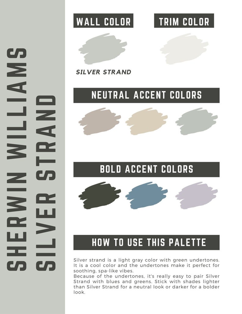 Silver Strand Sherwin Williams Whole Home Color Palette - Interior ...