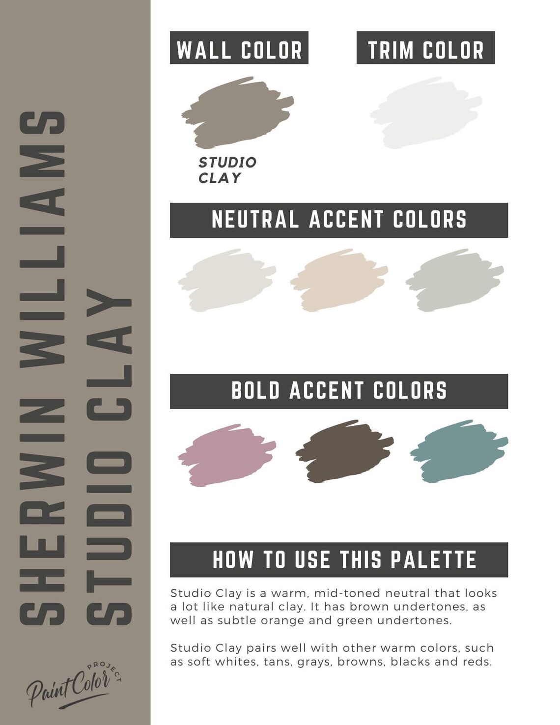 Studio Clay Sherwin Williams Whole Home Color Palette - Interior Paint ...